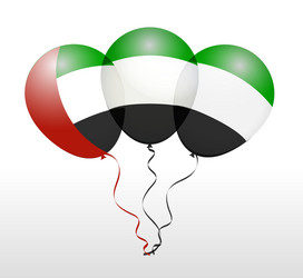 United arab emirates flag Royalty Free Vector Image