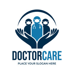 Business care logo template Royalty Free Vector Image