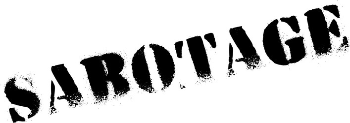 Sabotage rubber stamp Royalty Free Vector Image