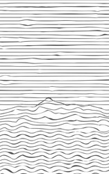 Striped background - nature landscape with sea Vector Image