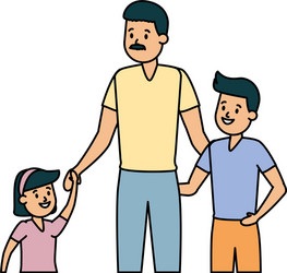 Dad Three Sons Vector Images (over 350)