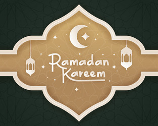 Ramadan islamic greeting Royalty Free Vector Image