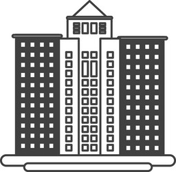 Tall building icon Royalty Free Vector Image - VectorStock