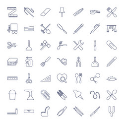 Tool icons Royalty Free Vector Image - VectorStock
