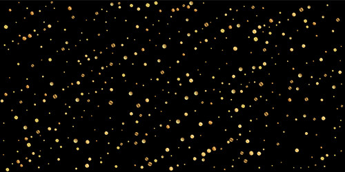 Gold glitter luxury sparkling confetti scattered Vector Image
