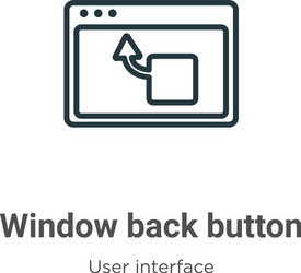 Layer button outline icon thin line black Vector Image