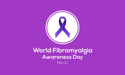 World fibromyalgia awareness may 12 calls Vector Image