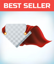 Red cape super hero cloak superhero cover Vector Image