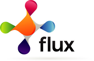 Abstract flexible logo symbol icon Royalty Free Vector Image