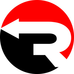 R letter arrow logo Royalty Free Vector Image - VectorStock