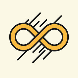 Shows the infinity sign modern Royalty Free Vector Image