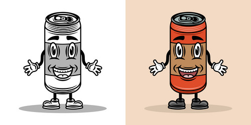 Old Beer Cans Cartoons