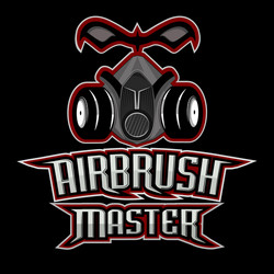 Airbrush master logo Royalty Free Vector Image