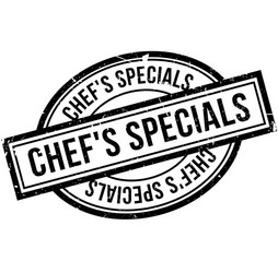 Chef specials stamp Royalty Free Vector Image - VectorStock