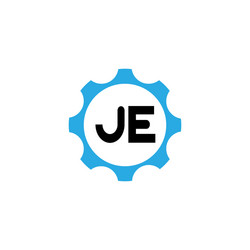 Initial letter logo je template design Royalty Free Vector