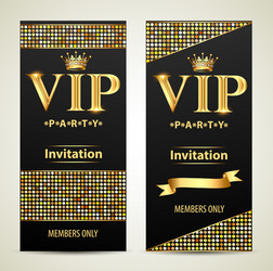 Brochure template invitation for vip party Vector Image