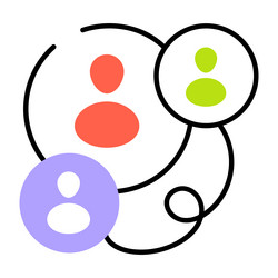 Group network Royalty Free Vector Image - VectorStock