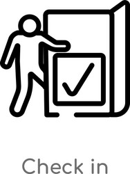 Black check out isolated icon simple element from Vector Image