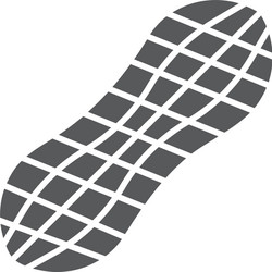 Peanut shell icon isolated on white background Vector Image