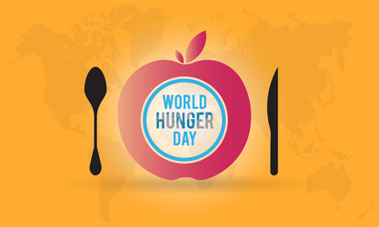 World hunger day annual Royalty Free Vector Image