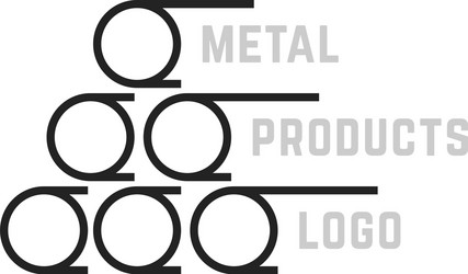 Realistic metal poles silver vertical Royalty Free Vector