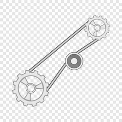 Mechanic belt icon cap cartoon style Royalty Free Vector