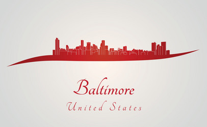 Baltimore Skyline Outline Vector Images (over 110)