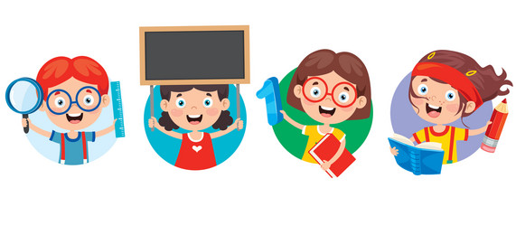 School children Royalty Free Vector Image - VectorStock