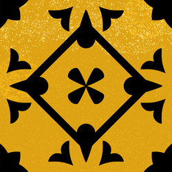 Tile decorative floor gold and black tiles pattern