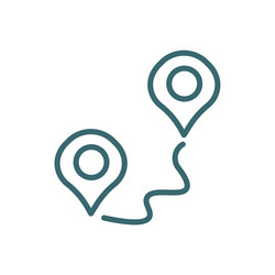 Path icon outline path icon from social media Vector Image