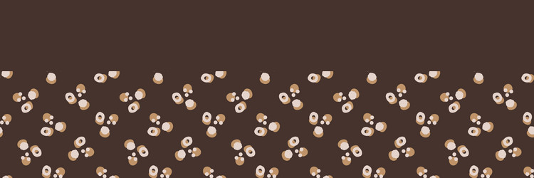 Hand drawn whimsical spotty dots seamless border Vector Image