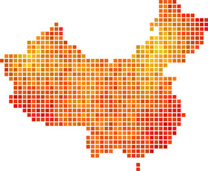 Pixel Map China Vector Images (over 180)