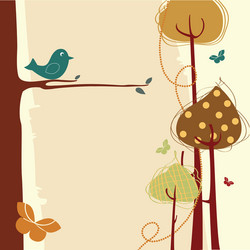 Beautiful cute greeting card with frame and space Vector Image