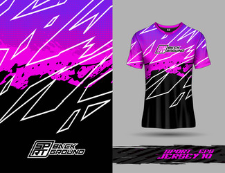 Shirt template racing jersey design soccer Vector Image