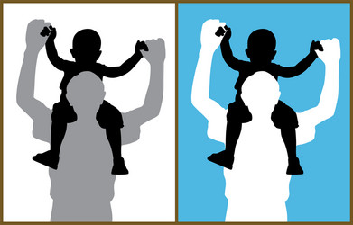 Father and son Royalty Free Vector Image - VectorStock