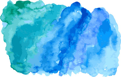 Watercolor blue gradient hand drawn Royalty Free Vector