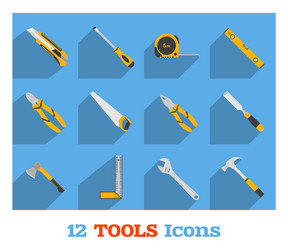 Toolbox and tools set Royalty Free Vector Image
