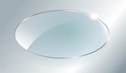 Transparent round circle see through element Vector Image