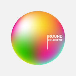 Gradient orbs isolated on white background Vector Image