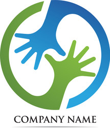 Brain care logo designs stress service Royalty Free Vector