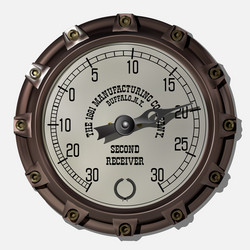 Car futuristic speedometer gauge neon dial Vector Image