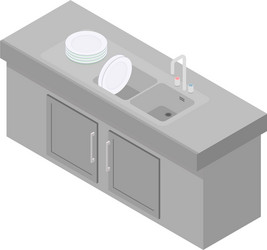 A kitchen sink Royalty Free Vector Image - VectorStock