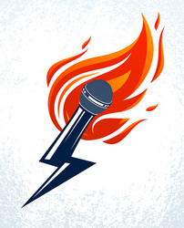 Flaming Mic Vector Images (over 310)