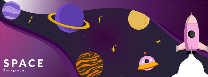 Outer space background Royalty Free Vector Image