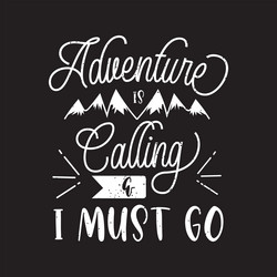 Adventure vintage poster Royalty Free Vector Image