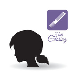 Comb icon hair salon and barber shop design Vector Image
