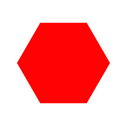 A big red square sign red block icon Royalty Free Vector