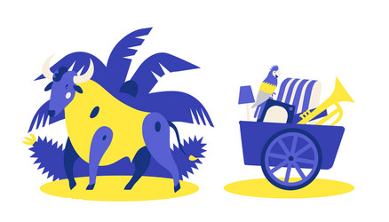 Bull Cart Vector Images (over 270)