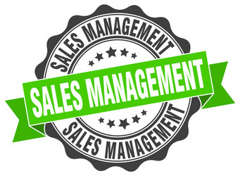 Sales management stamp sign seal Royalty Free Vector Image