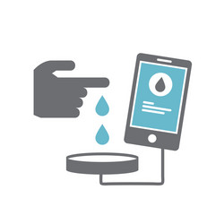 Check up icon on white background for graphic Vector Image